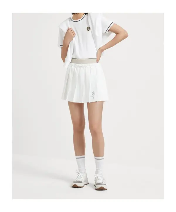 Brunello Cucinelli Pleated Mini Skirt