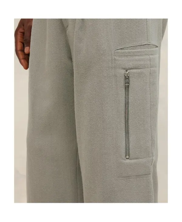 AMI Paris Pleated Wide-leg Cargo Pants