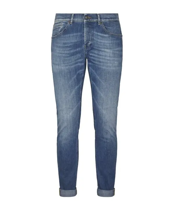 DONDUP Belted Five-pocket Jeans - Blue