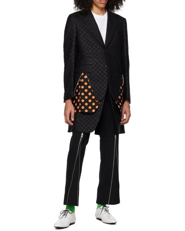 Comme Des Garçons Zip Detailed Trousers