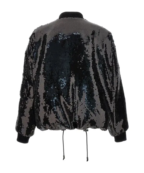 Alexandre Vauthier All-over Sequin Embellished Bomber Jacket