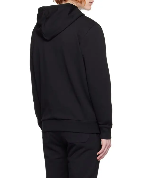 Balmain Cotton Printed Logo Hoodie - Black