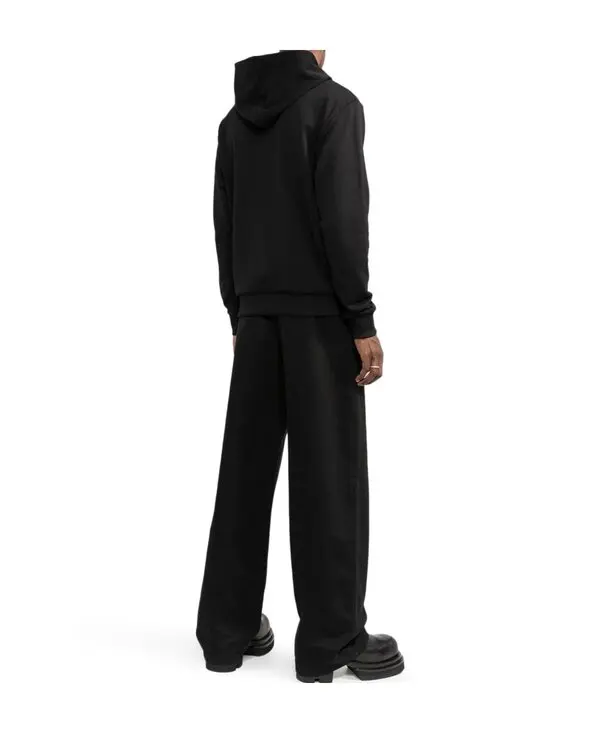 Balmain Cotton Printed Logo Hoodie - Black