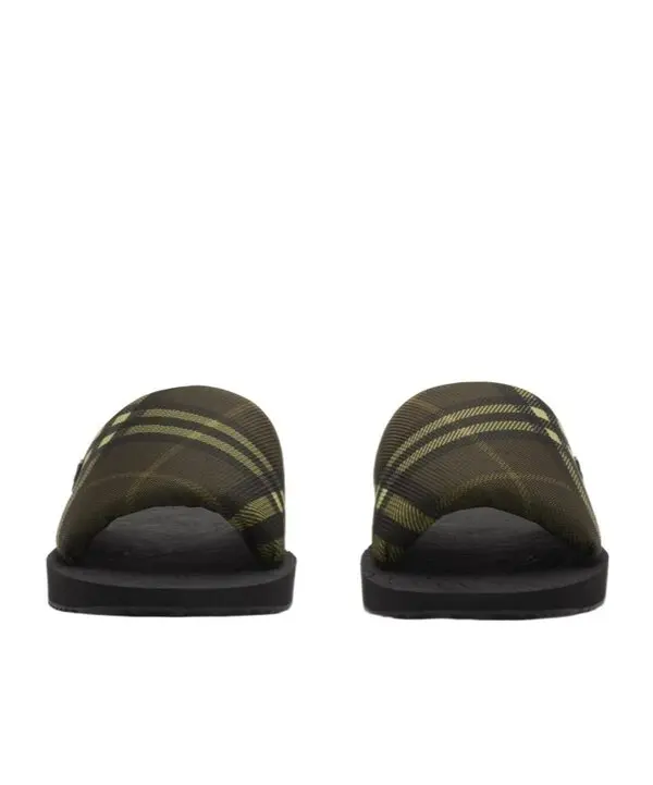 Burberry Check Trek Slides - Black