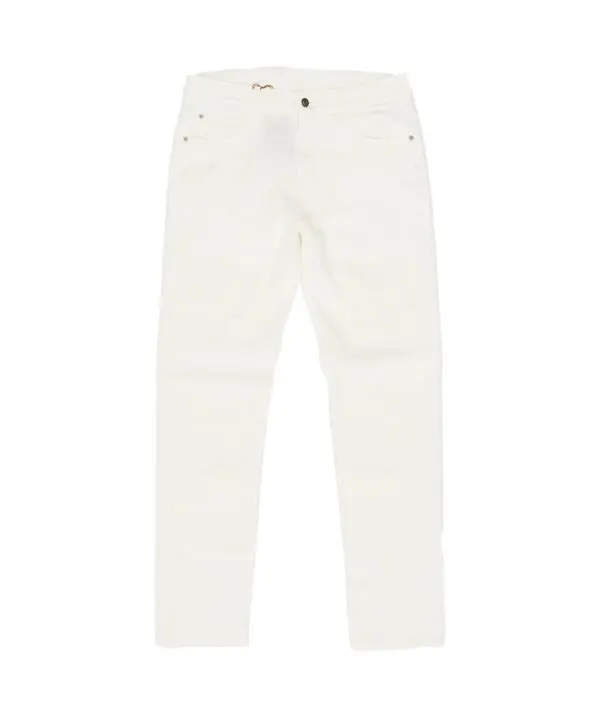 Loro Piana Logo Patch Jeans - White