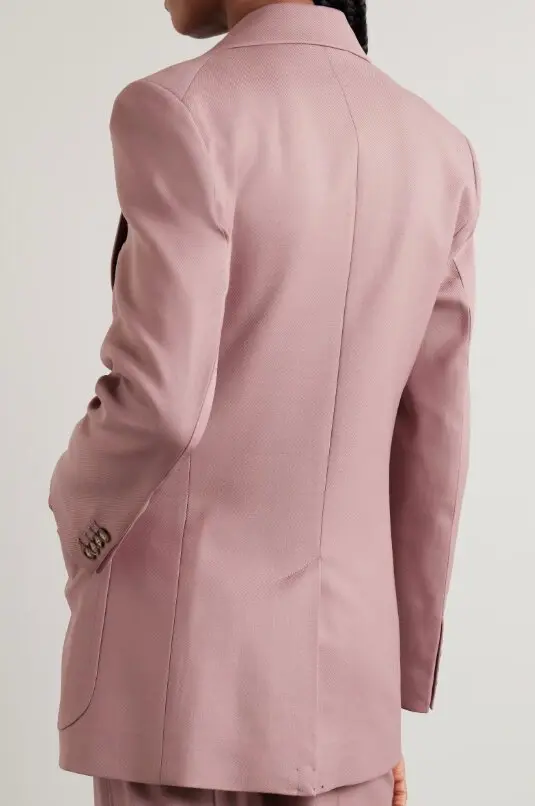 Victoria Beckham Single-breasted Long-sleeved Blazer - Gray
