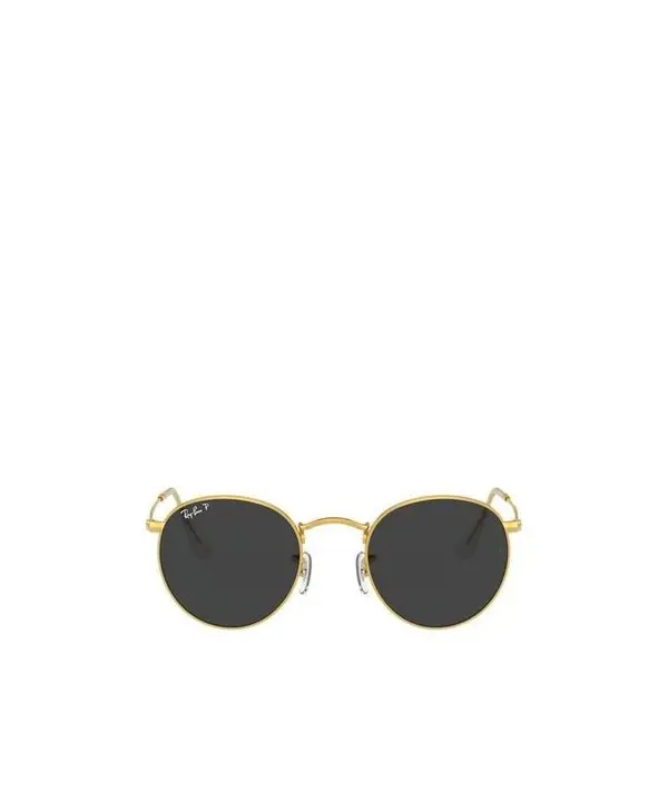 Ray-ban Round Frame Polarised Sunglasses - Black