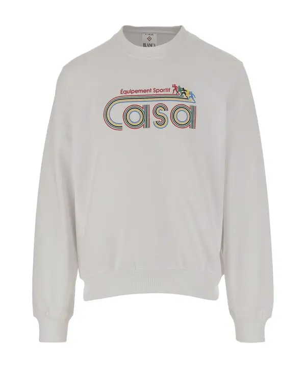 Casablanca Equipement Sportif Embroidered Sweatshirt - White