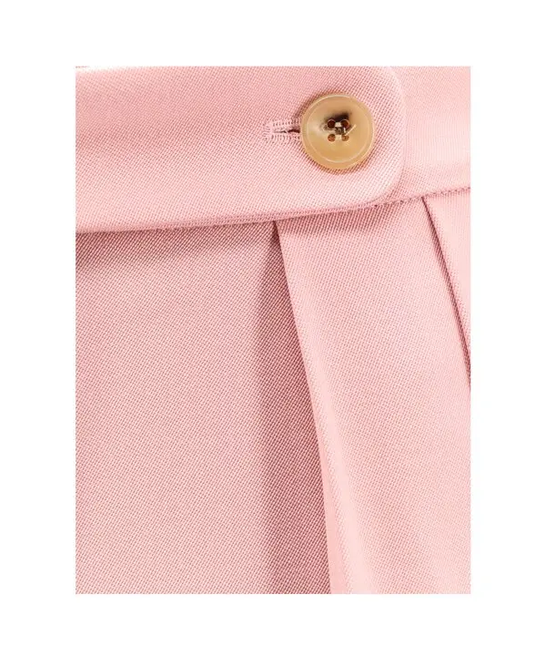 Dries Van Noten Wide Leg Pleated Trousers