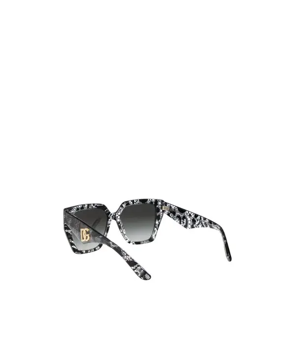 Dolce & Gabbana Lace Detail Square Frame Sunglasses