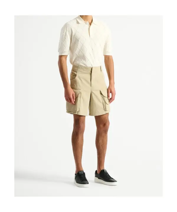 Balmain Cargo Bermuda Shorts - Beige