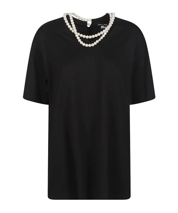 Junya Watanabe Short-sleeved T-shirt With Pearl Embellishment