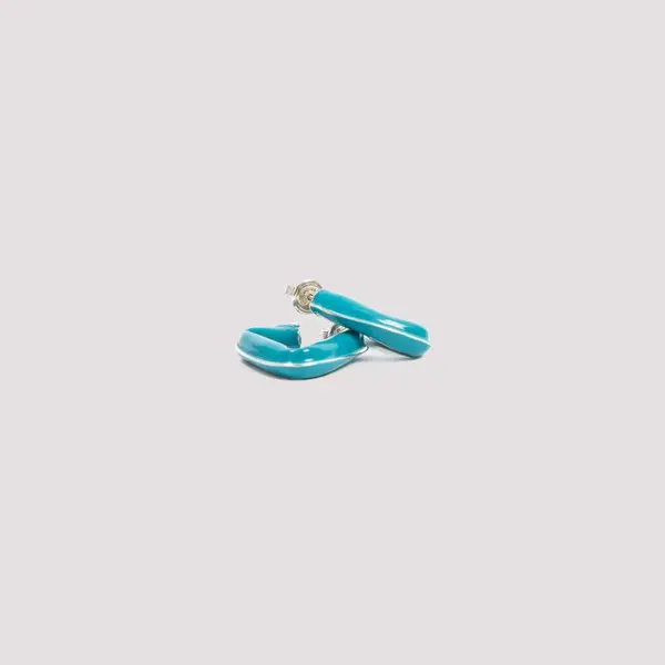 Bottega Veneta Triangle Logo Earrings