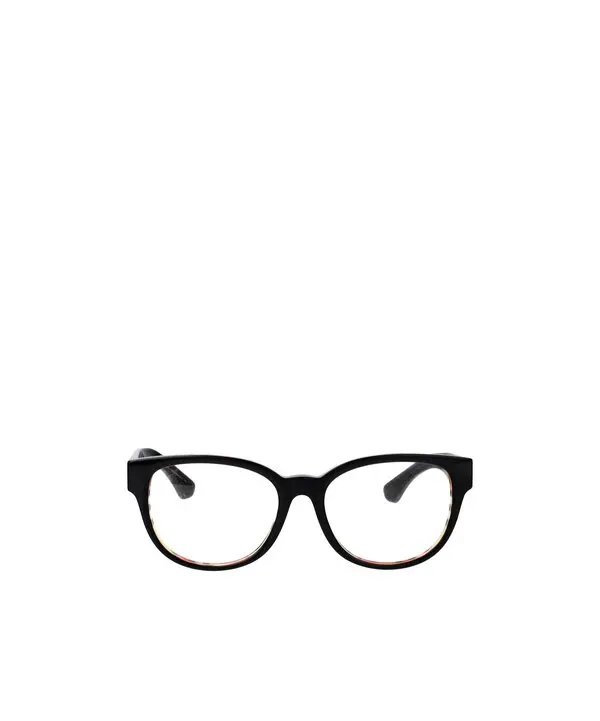 Burberry Round Frame Eyeglasses - Black