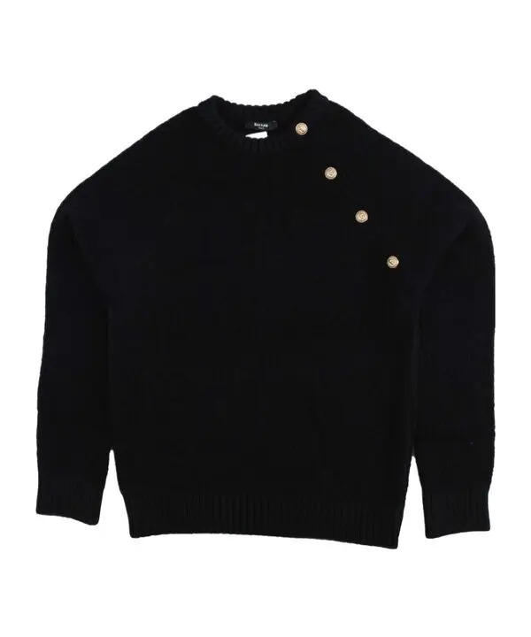 Balmain Button-embellished Knit Sweater