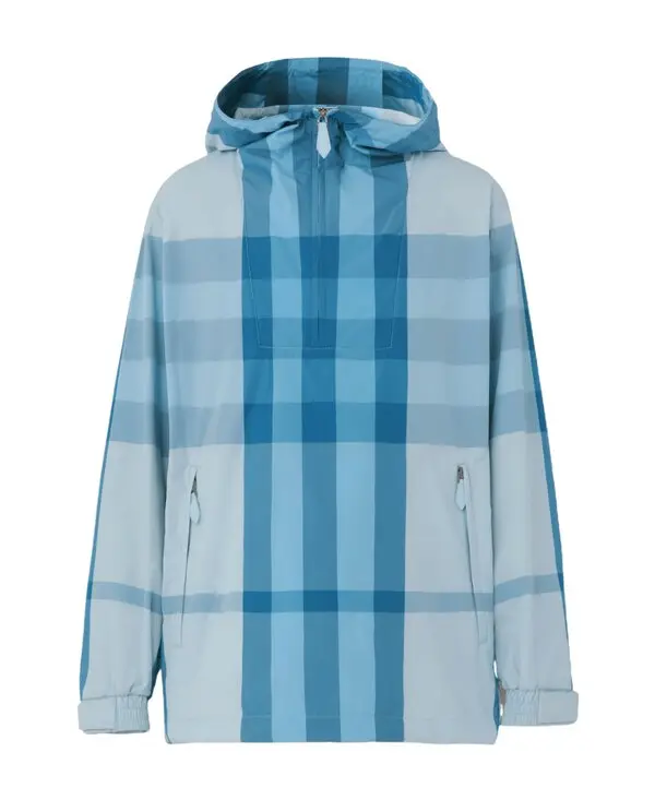 Burberry Checked Packaway Hooded Jacket