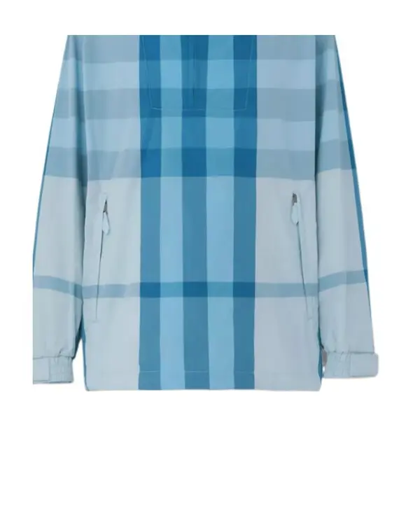 Burberry Checked Packaway Hooded Jacket