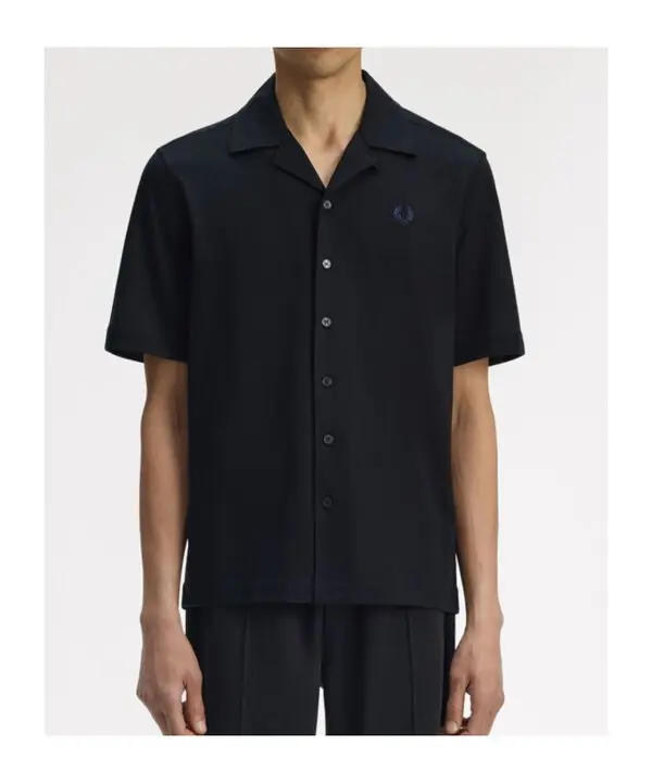 Fred Perry Compress Mesh Revere Collar Shirt