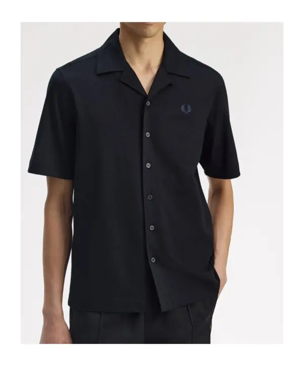 Fred Perry Compress Mesh Revere Collar Shirt