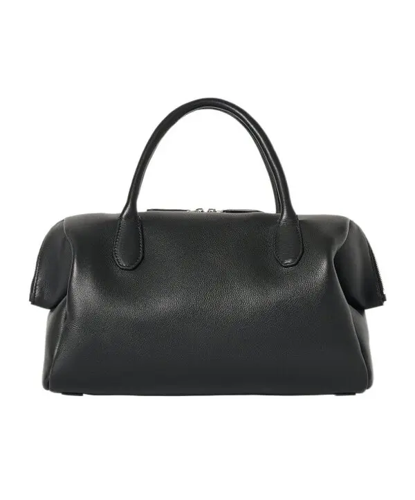 THE ROW Faye Top Handle Bag - Black