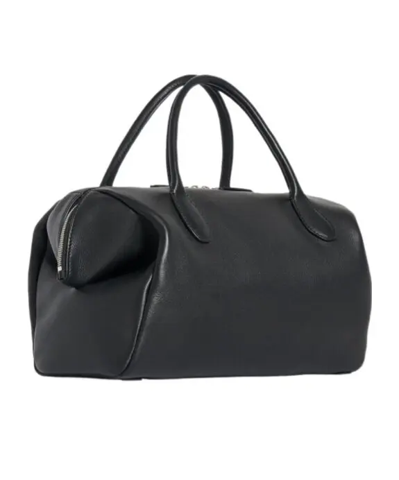 THE ROW Faye Top Handle Bag - Black