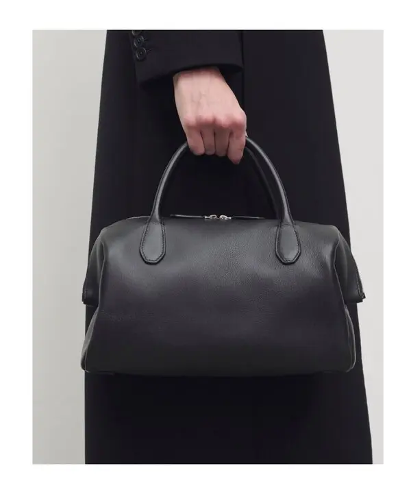 THE ROW Faye Top Handle Bag - Black