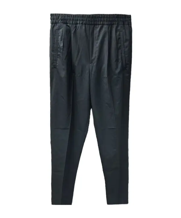 Zegna Elastic Waist Casual Pants - Black