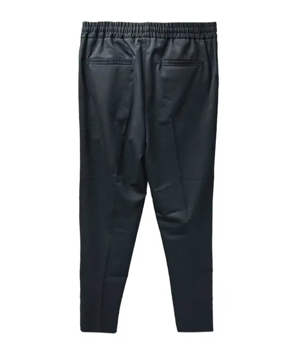 Zegna Elastic Waist Casual Pants - Black