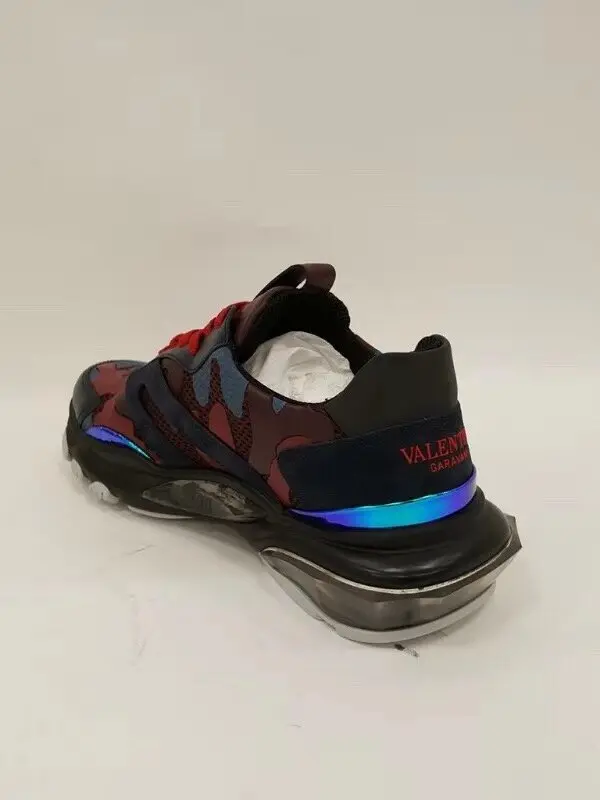 Valentino Garavani Camouflage Lace-up Sneakers - Black