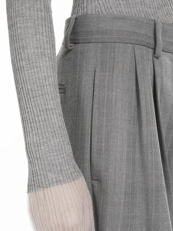 Sportmax Pinstriped Wide Leg Trousers