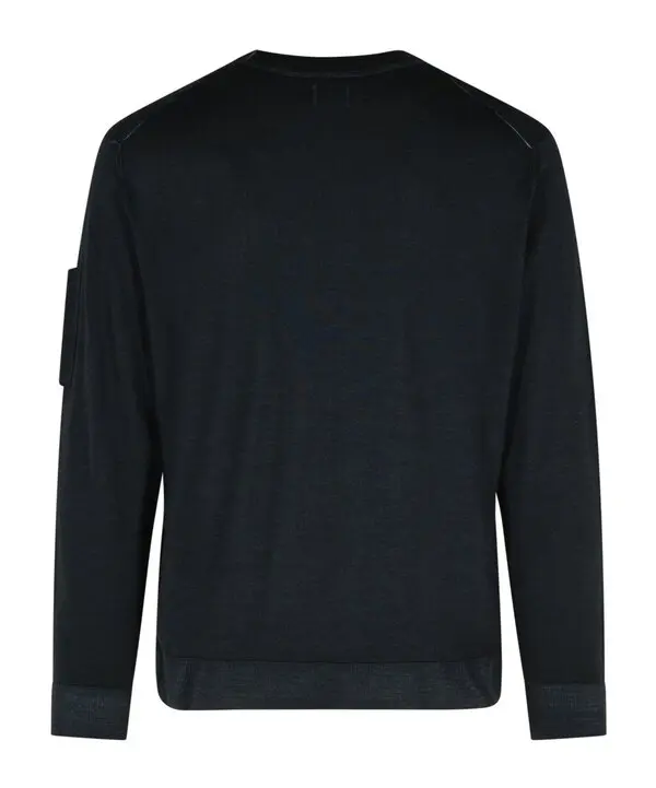 C.P. COMPANY Crewneck Lens Jumper - Black