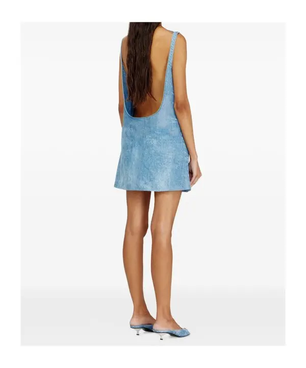DIESEL® Sleeveless A-line Mini Dress With Open Back