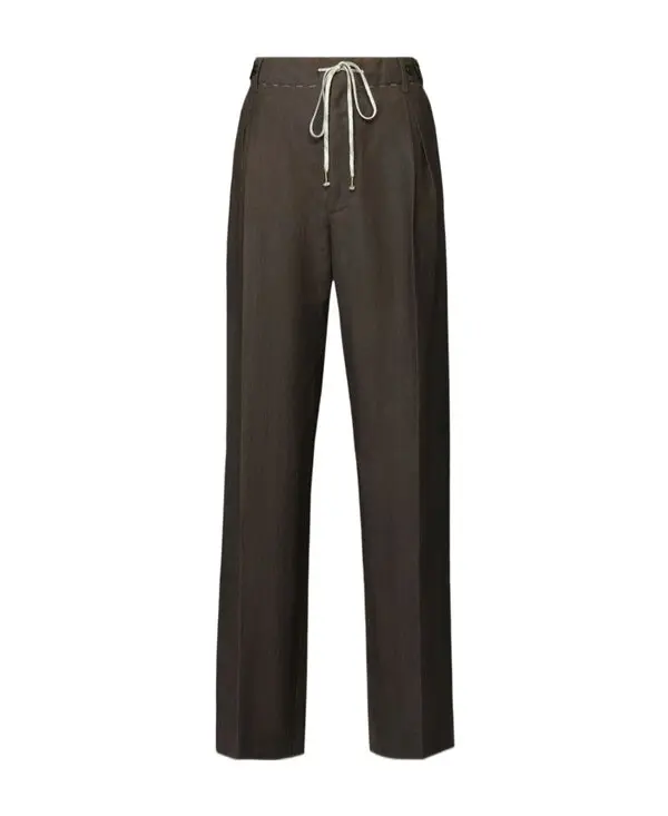 MAISON MARGIELA Drawstring Wide-leg Trousers - Brown