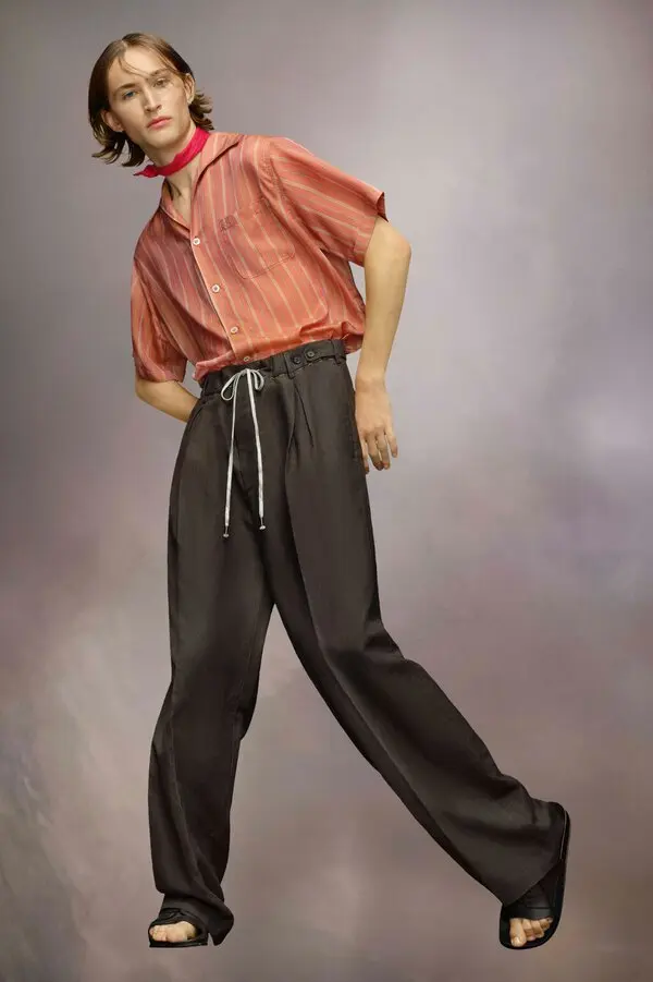 MAISON MARGIELA Drawstring Wide-leg Trousers