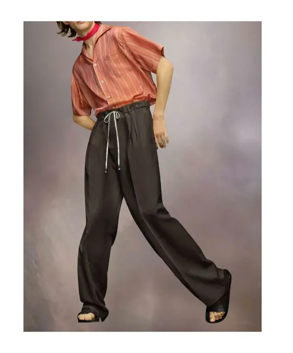 MAISON MARGIELA Drawstring Wide-leg Trousers
