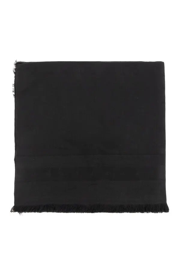 Emporio Armani Fringed Edge Scarf - Black