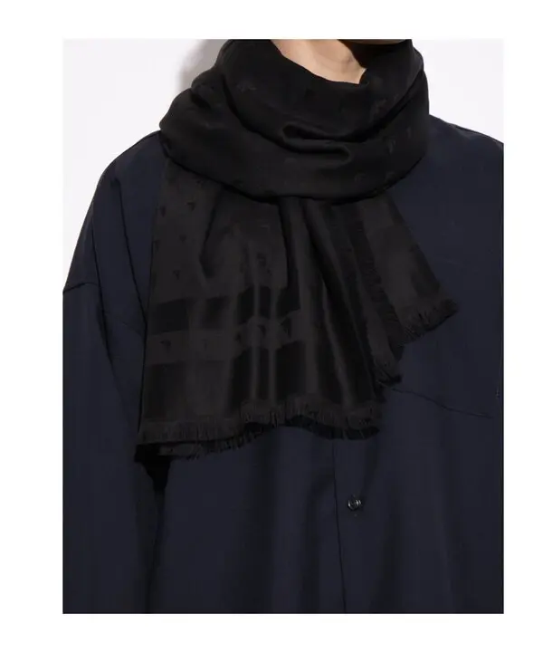 Emporio Armani Fringed Edge Scarf