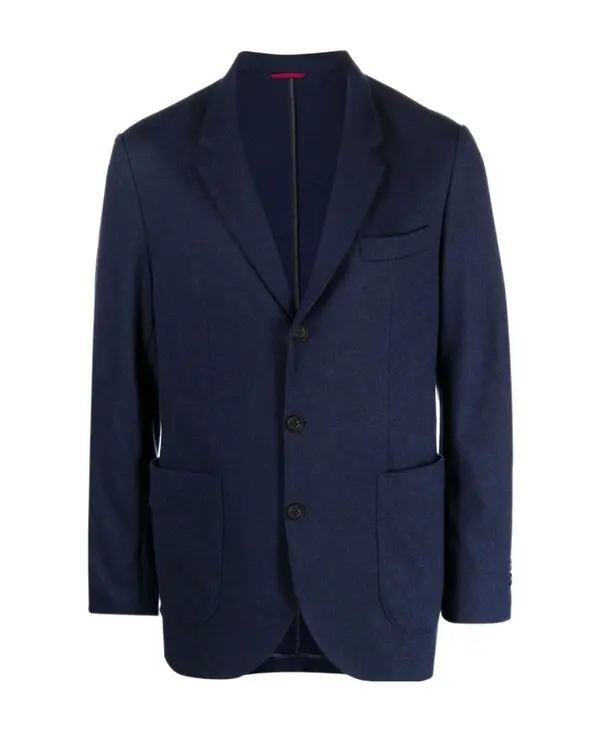 Brunello Cucinelli Single Breasted Tailored Blazer - Blue