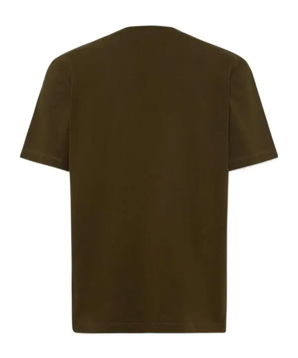 Dsquared2 Logo Embroidered Crewneck T-shirt - Beech Brown