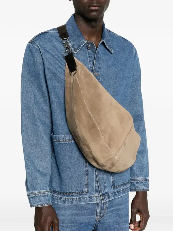 LEMAIRE Quiver Zipped Shoulder Bag - Brown