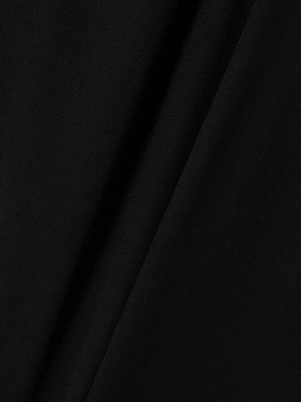 Acne Studios Sleeveless Ruffle Detailed Midi Dress - Black