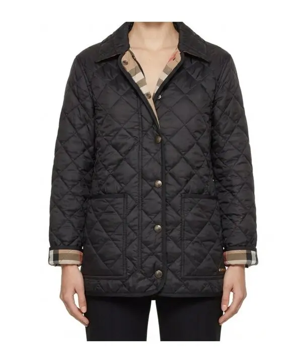 Burberry Quilted Jacket With Classic Collar - No