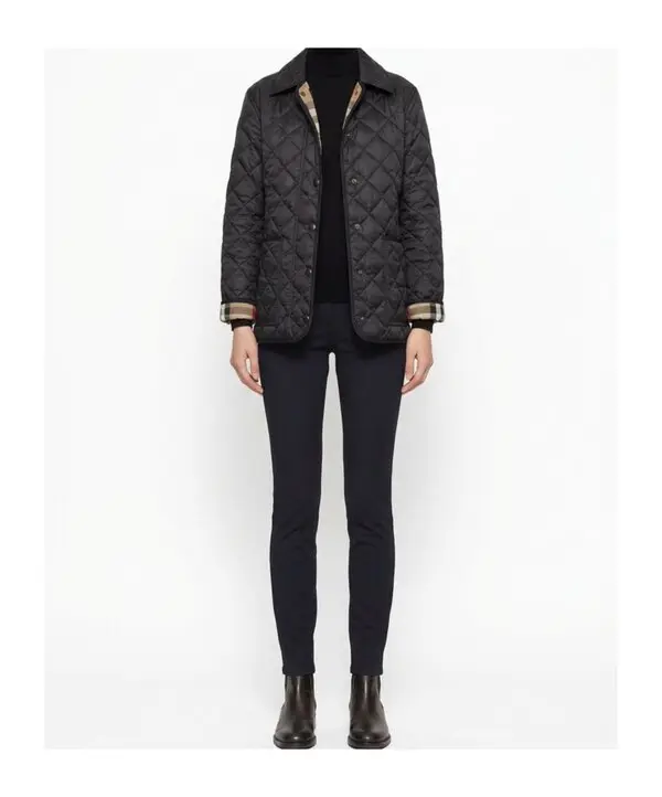 Burberry Quilted Jacket With Classic Collar - No