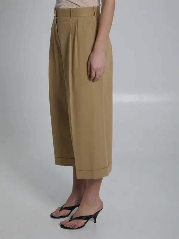 THE ROW Pleated Culottes Trousers