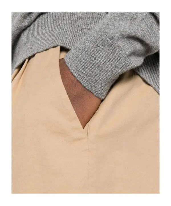 THE ROW Pleated Culottes Trousers - Nude