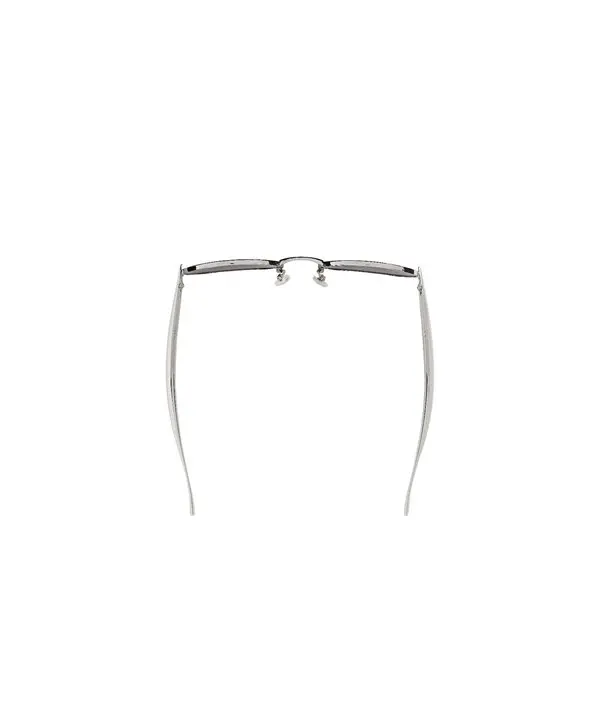 Bottega Veneta Sardine Oval Sunglasses - Silver/gray