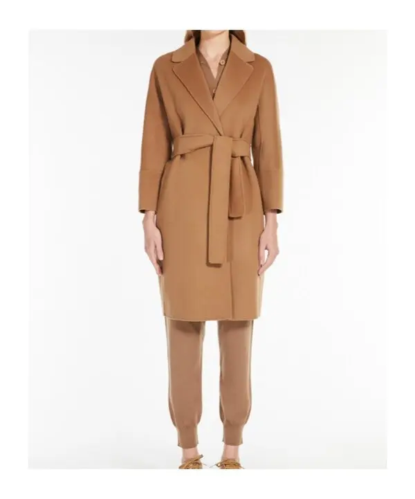 Max Mara Belted Wool Coat - Brown