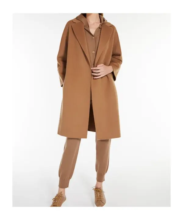 Max Mara Belted Wool Coat - Brown