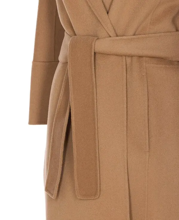 Max Mara Belted Wool Coat - Brown