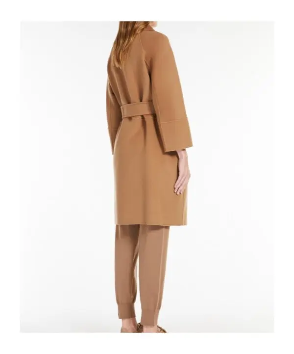 Max Mara Belted Wool Coat - Brown